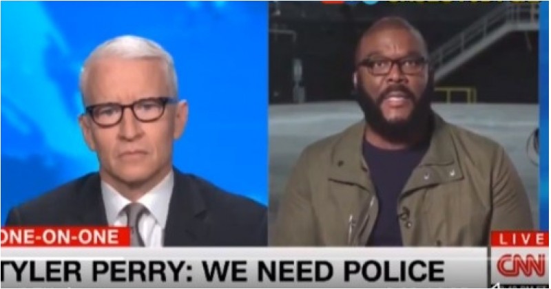 Actor Tyler Perry Tells CNN: ‘I Think We Need More Police’ – Leftists ...