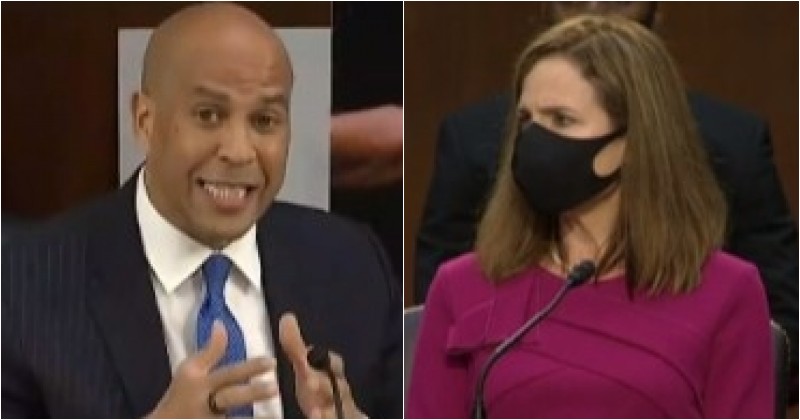Cory Booker ‘Mansplains’ & Screeches At Amy Coney Barrett, Gets Rude ...